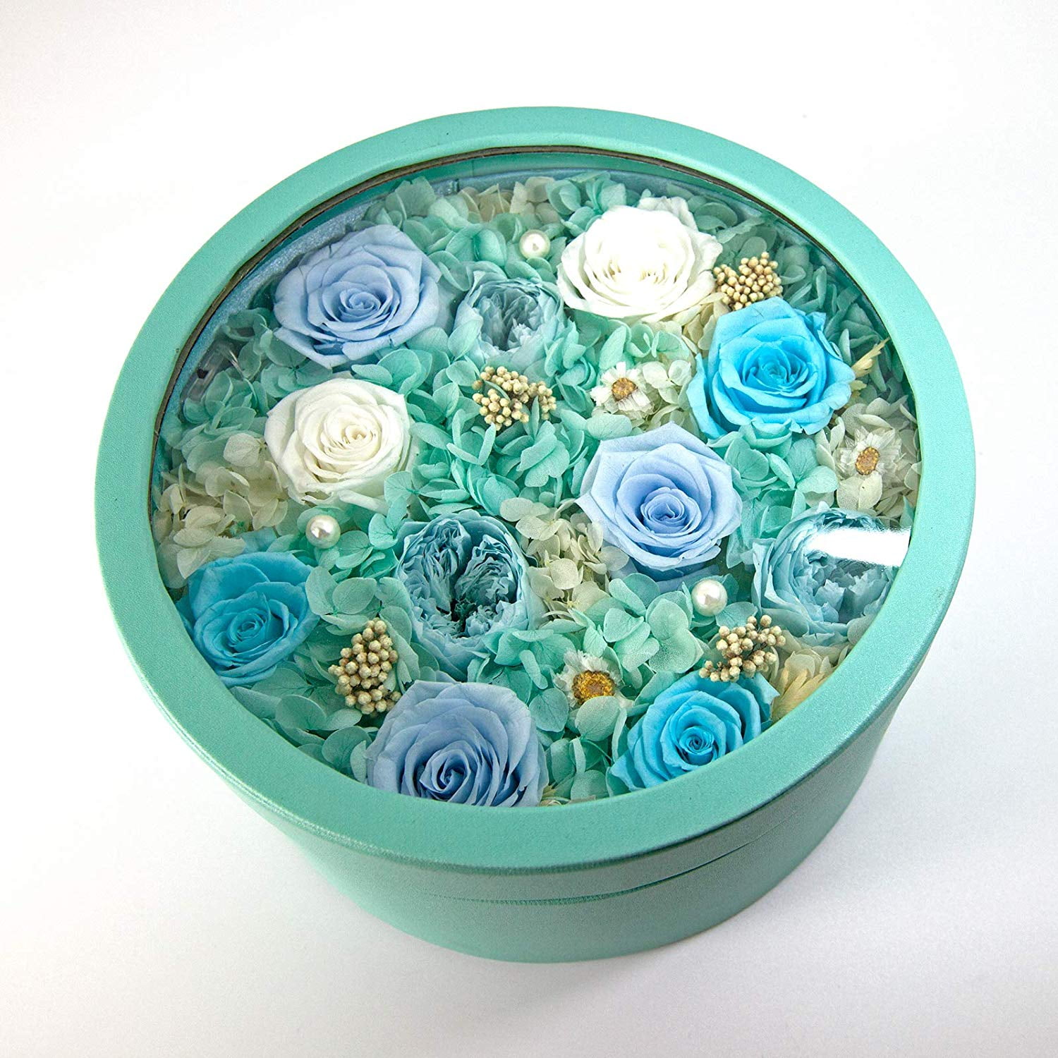 Eleven Eternal Roses Flowers in Gift Box Handmade Preserved from Real ...