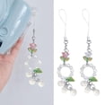 ANXPTIME Small Flower Waterdrop Charm Pendant Chain Phone Straps Pocket ...