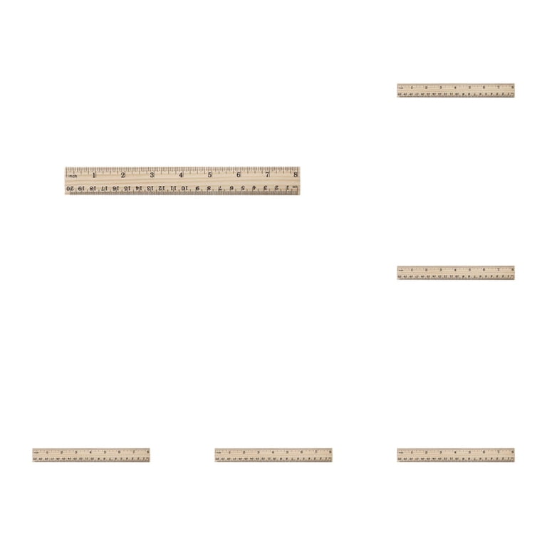 Clearance Sale | 5 Pack Wooden Straight Ruler Measuring Tool for ...