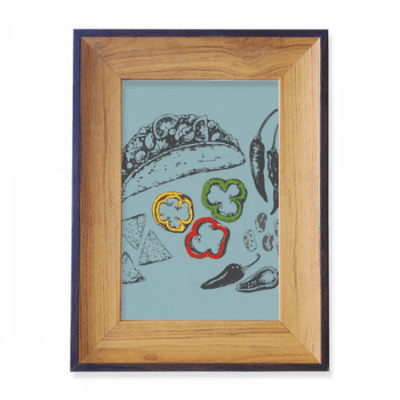 Chilli Circle Pepper Foods Photo Frame Exhibition Display Art Desktop ...