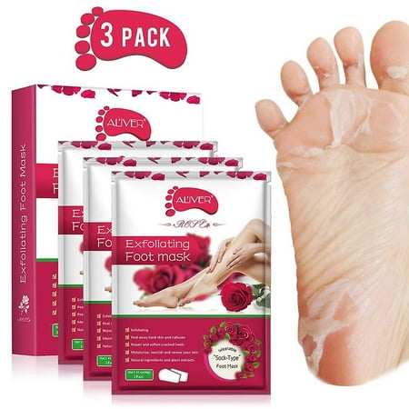 3 Pair Foot Peel Exfoliant For Soft Feet, Exfoliating Booties For ...