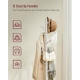 Solid Wood Coat Rack, Free Standing Hall Coat Tree with 8 Hooks, 3 ...