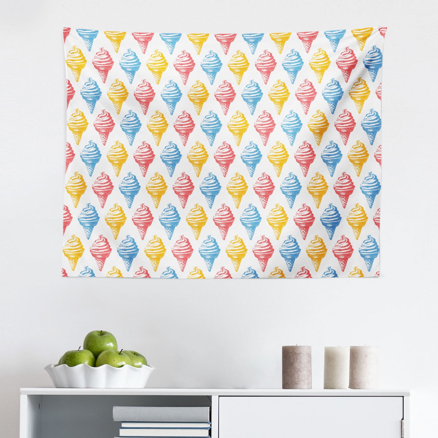 Spots Tapestry, Retro Classic Spots Design with Circles Geometric ...