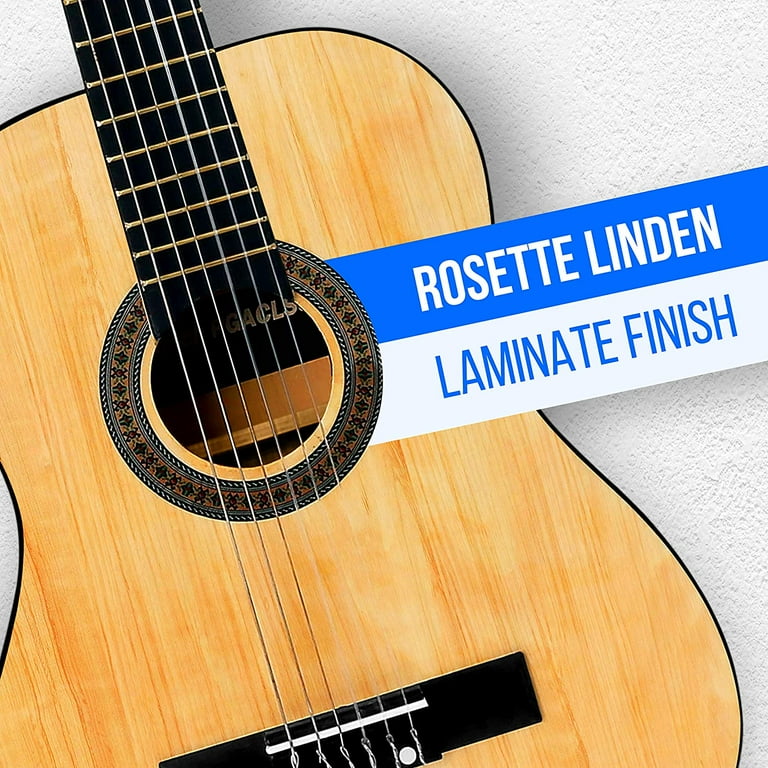 Acoustic Guitar Beginner 36" Classical - 3/4 Junior Size 6 String ...