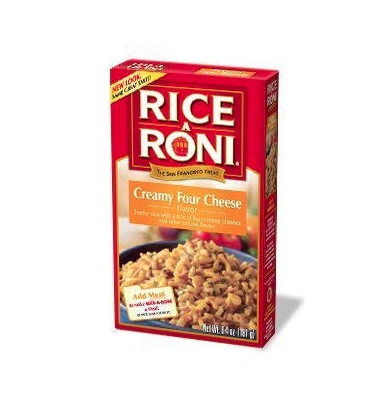 Rice A Roni, Creamy Four Cheese Flavored Rice, 6.4oz Box (Pack of 6 ...