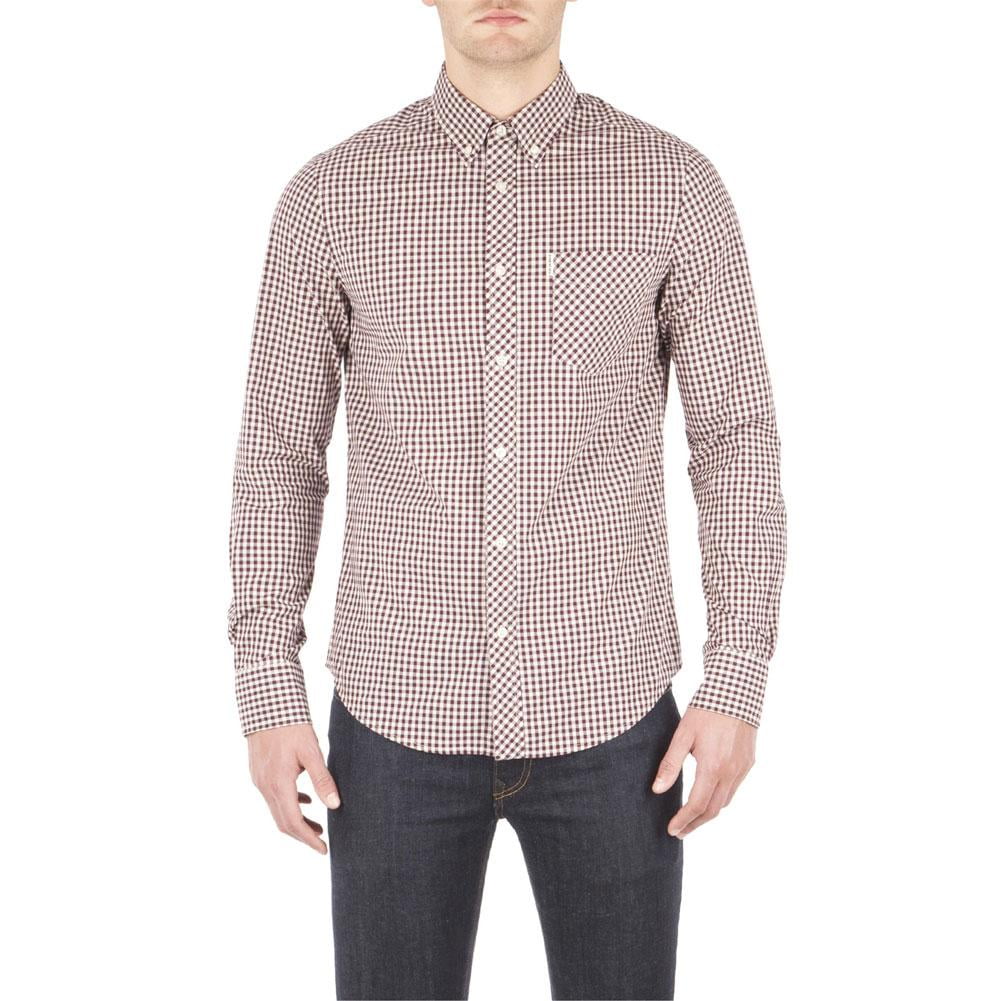 Click here for Old Glory Ben Sherman - Gingham Mens Button-Up Lon... prices