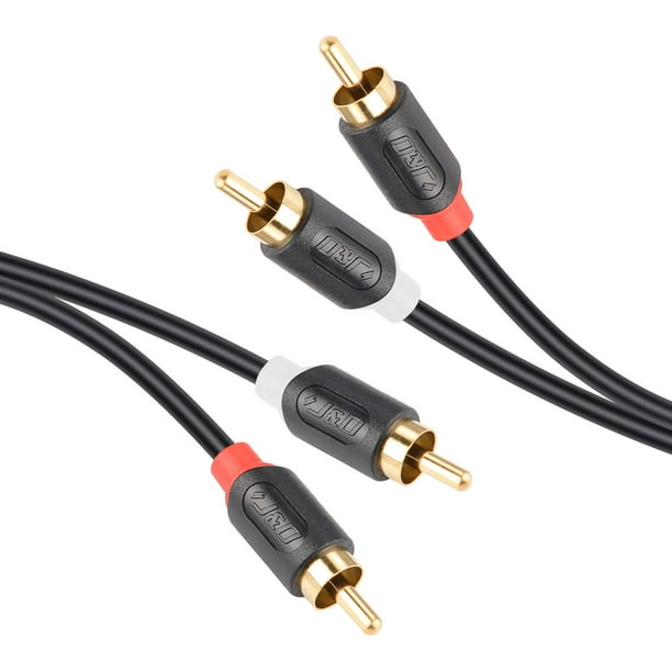 J&D Gold-Plated Audiowave Series RCA Male to 2RCA Male Stereo Audio ...