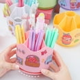 6-Compartment Rotating Pencil Case - Durable ABS Organizer for Office ...