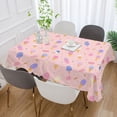 60x60in Square Printed Tablecloth Easy-Care Decorative Table Cloth for ...