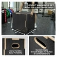 Plyo Box 3 in 1 Non-Slip Wooden, Jumping Exercise Box - 12x14x16 Inch ...