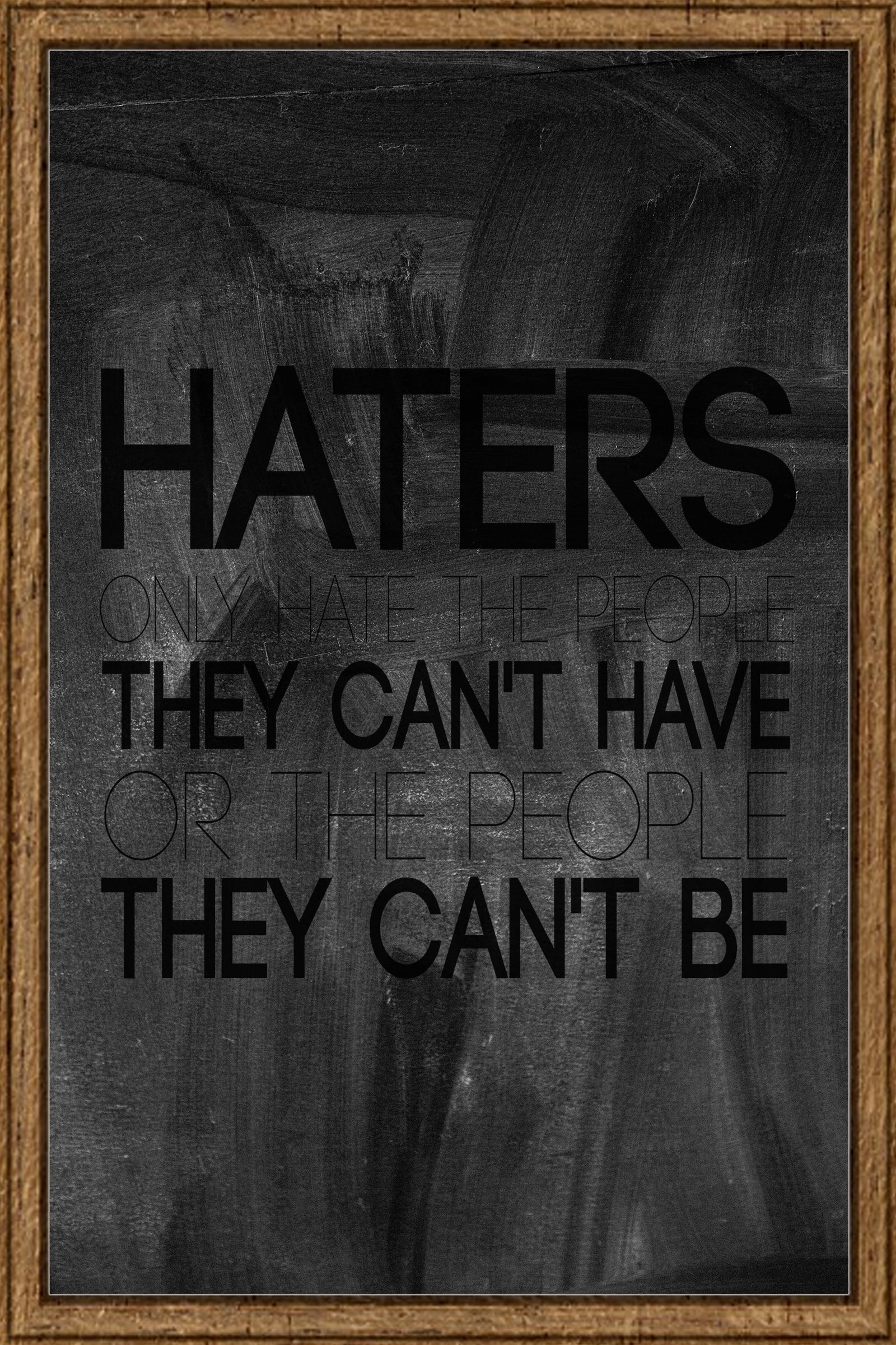 Haters Only Hate People They Can't Have The People They Can’t Be Tin ...