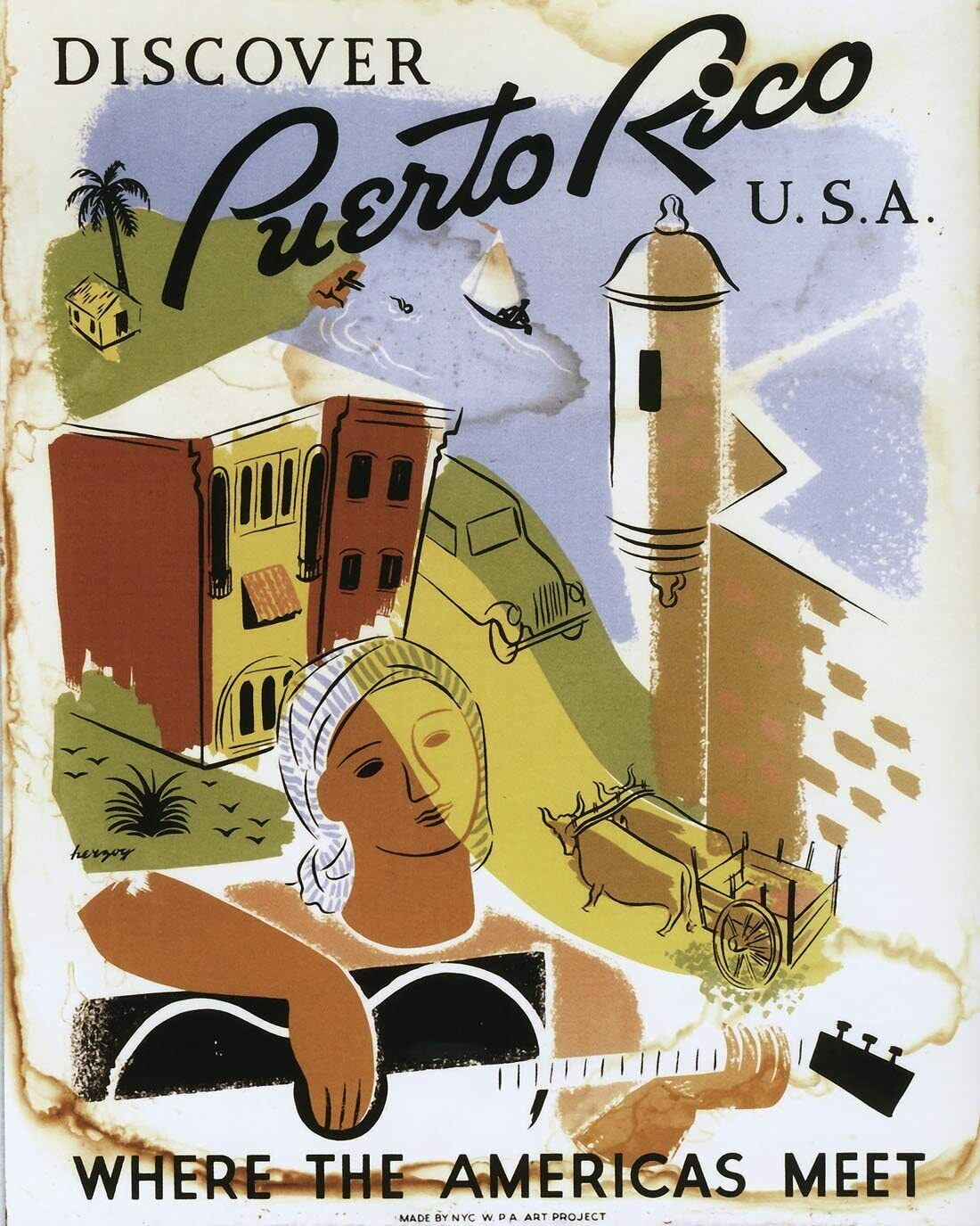 Puerto Rico - CANVAS OR WALL ART PRINT - Walmart.com