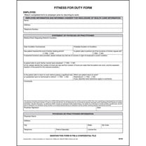 Employee’s Request for Light Duty Work Form, 8.5 x 11, 75 Pack ...