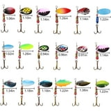Fishing Spoon Spinner Baits Lures Kit,30pcs Hard Metal Fishing Spoons ...