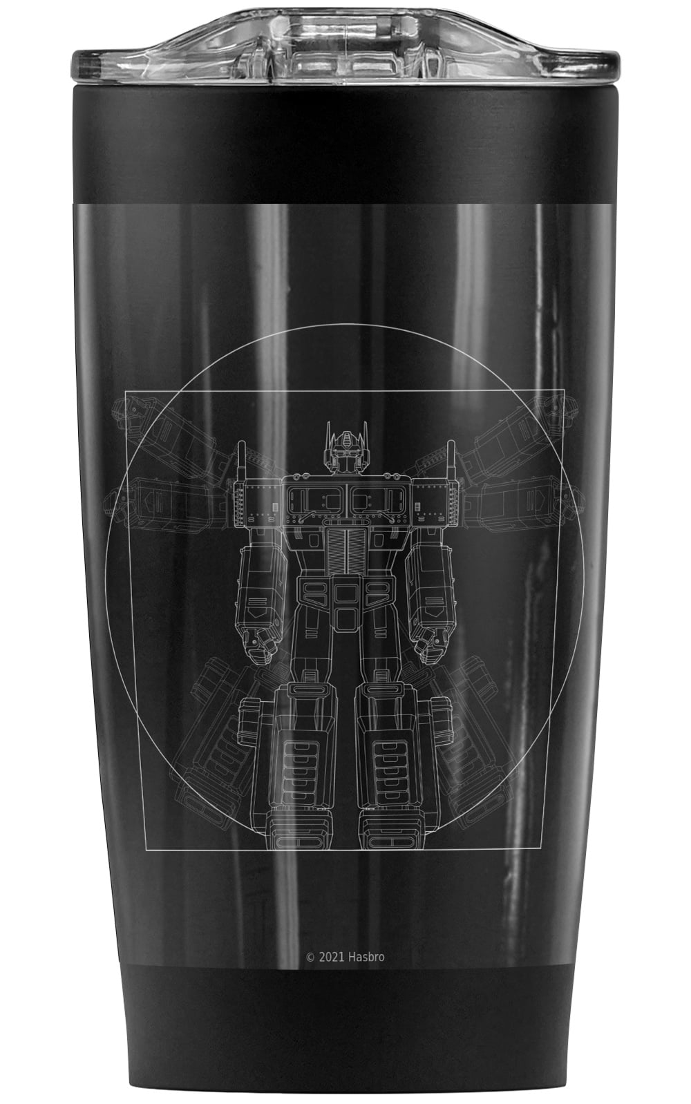 Transformers Vitruvian Optimus Stainless Steel Tumbler 20 Oz Coffee
