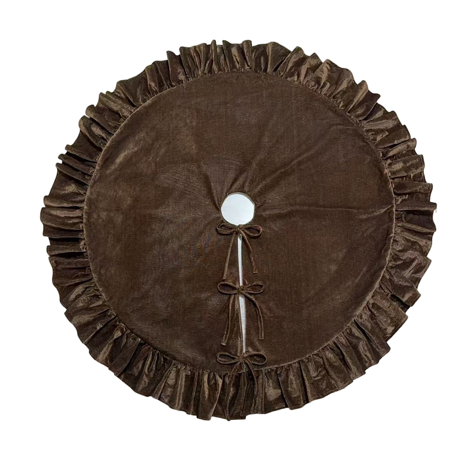 Click here for Hioecau Velvet Christmas Tree Skirt 48 Inch Ruffle... prices