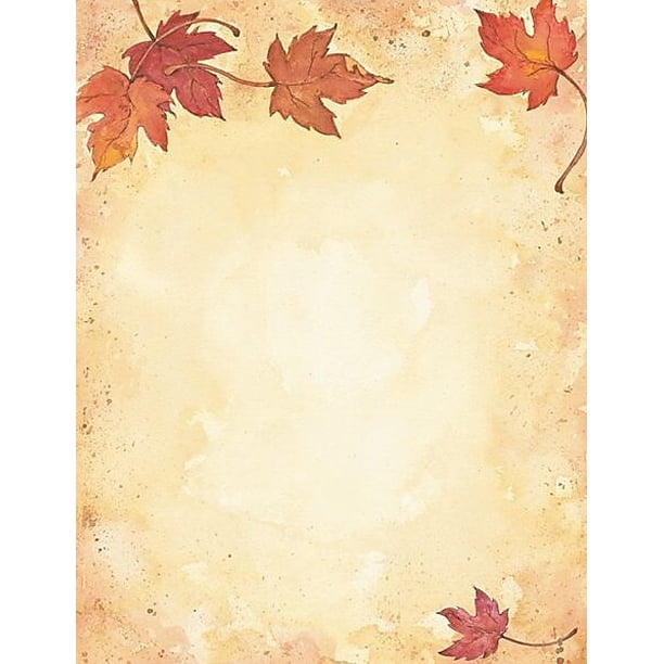 Great Papers Holiday Stationery Fall Leaves 80/Count 2014075 - Walmart.com
