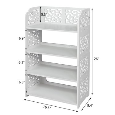 Black 4-Tier Metal Shoe Rack is Perfect Inside a Closet or in an ...