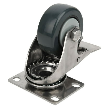 Swivels Caster 3in Polypropylene Brake Universal Wheel 304 Stainless ...