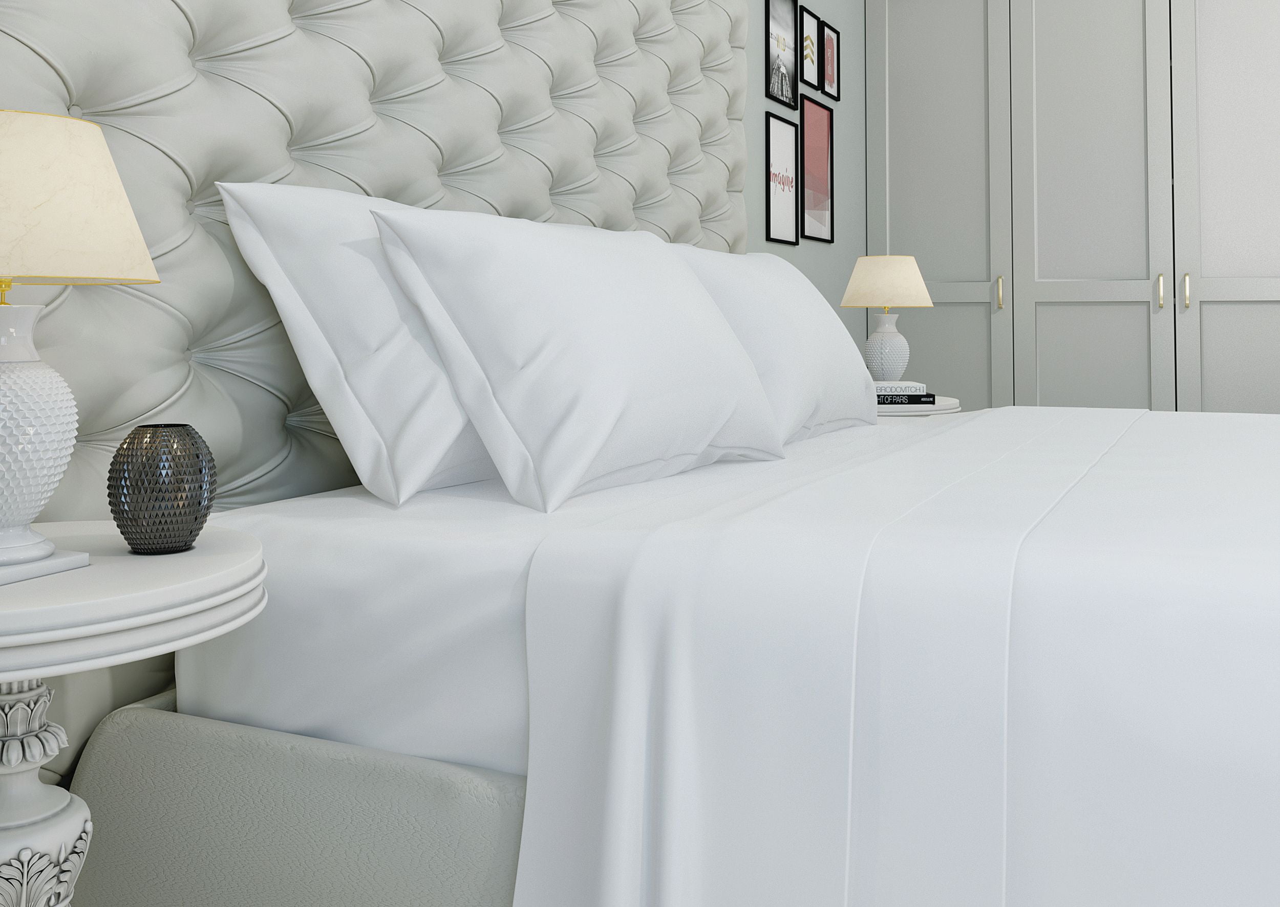 Signature 100% Cotton Sheets - 4 Piece - Sheet & Pillowcase Sets ...