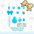 80G DIY Acrylic Beads Pendants Mobile Phone Wrist Strap Making Finding ...