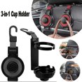 3 In 1 Car Cup Holder Air Vent Universal Adjustable Drink Rack Stand ...