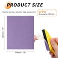20 Pcs 120 Grit Sandpaper, 4.5 x 5.5 Inch Sand Paper Hook and Loop Back ...