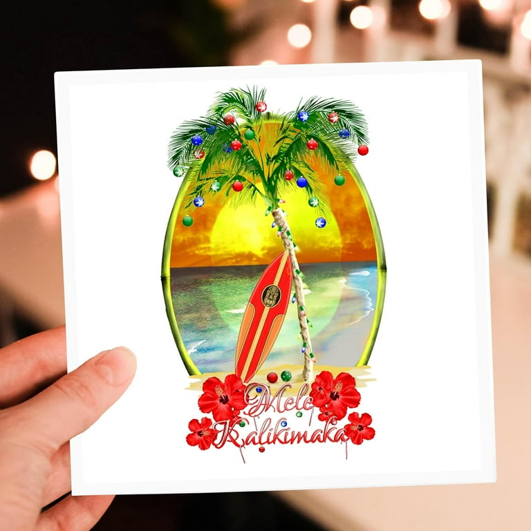 Hawaiian Christmas Cards Mele Kalikimaka Mele Kalikimaka (Download)