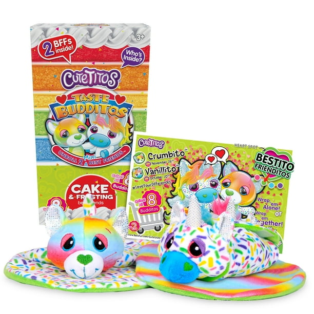 Cutetitos Taste Budditos Cake & Frosting - 2 Collectible Plush Mini ...