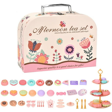 36Pcs Toy Tea Set Funny Afternoon Tea Set Toy Interactive Tea Party Set ...
