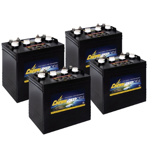 Crown CR-165 8V Deep-Cycle Flooded Battery replaces Trojan T-875 X4 ...