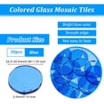 30Pcs Colored Glass Mosaic Tiles for Mosaic Wall Art Turkish Lamps Flat ...