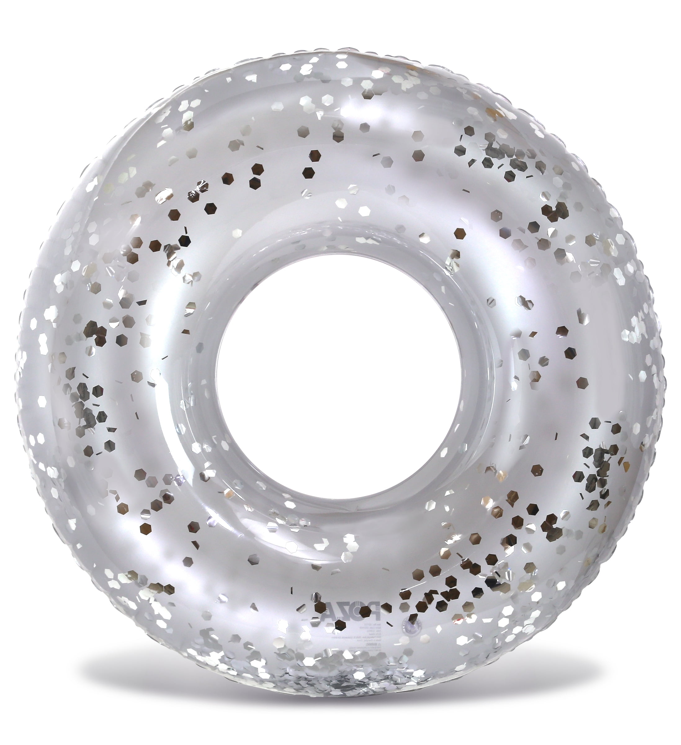 CoTa Global Inflatable Giant Silver Pool Float Tube - Luxurious Fun ...