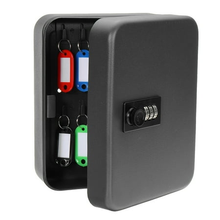 Combination Lock Metal Key Storage Cabinet Wall Mounted Lockable Safe ...