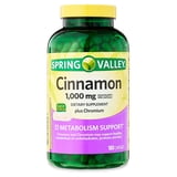 Spring Valley Cinnamon Plus Chromium Capsules Dietary Supplement, 1,000 ...
