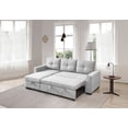 "Mammoth 92"" Comfy Small Couch and Bed, Convertible Sleeper Sectional ...