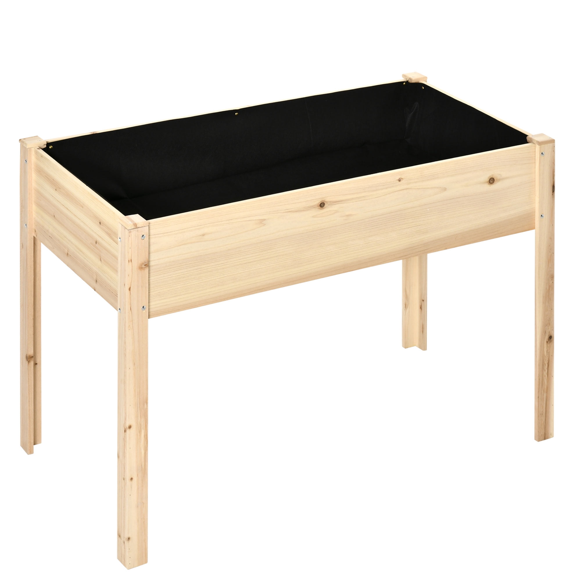 Click here for Outsunny 46 X 24 Raised Garden Bed  Wooden Elevate... prices