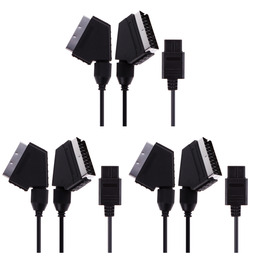 Cable Scart RGB para Consola SNES Gamecube Y N64 A/V TV Video | Walmart ...
