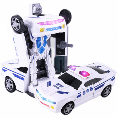 Transforming Robot Police Car with Light, Smart Robot Police Cars for ...