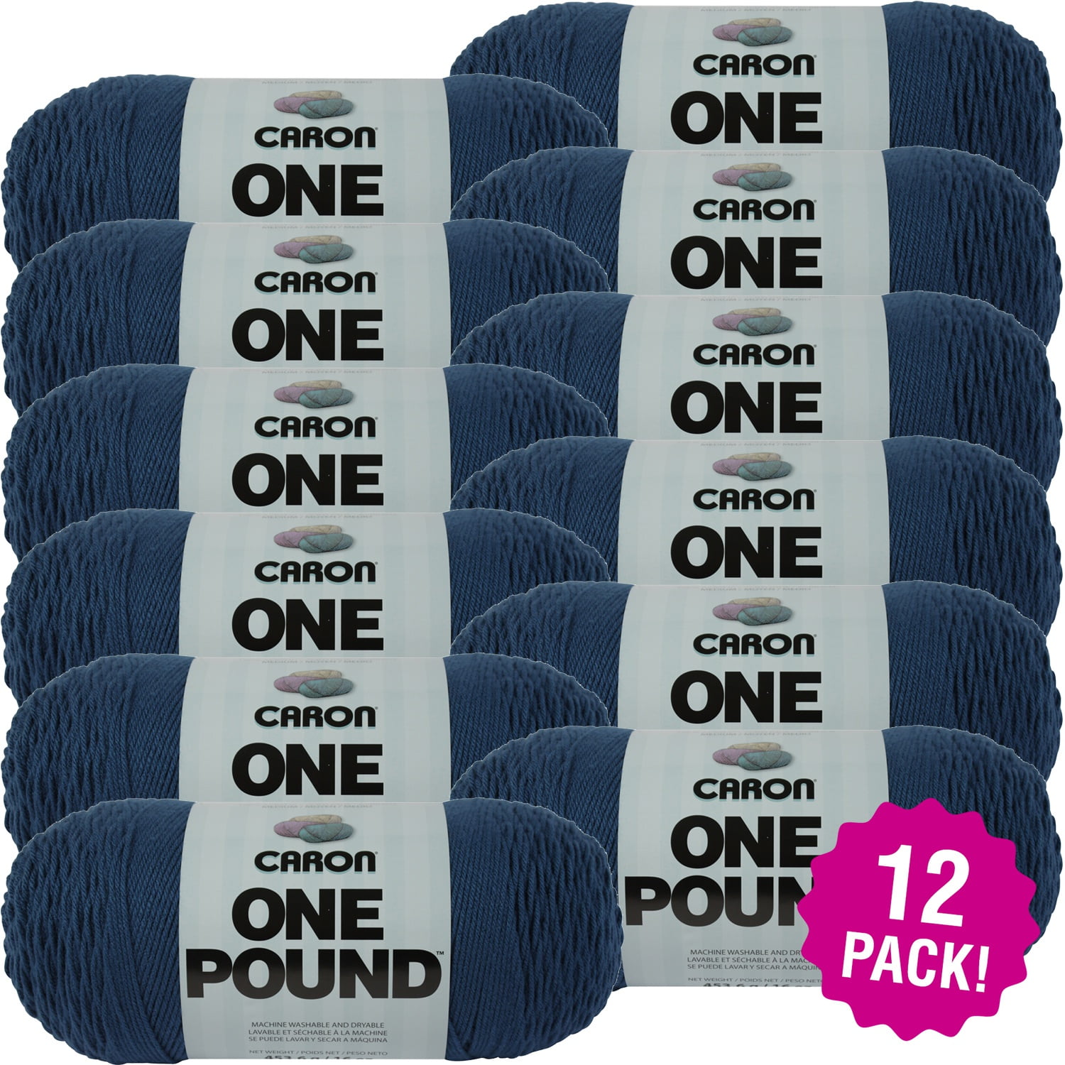 Caron One Pound Yarn - Ocean, Multipack of 12 - Walmart.com