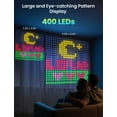 Smart LED Curtain Lights, RGB+IC Color Changing Holiday Wall Lights, 6 ...