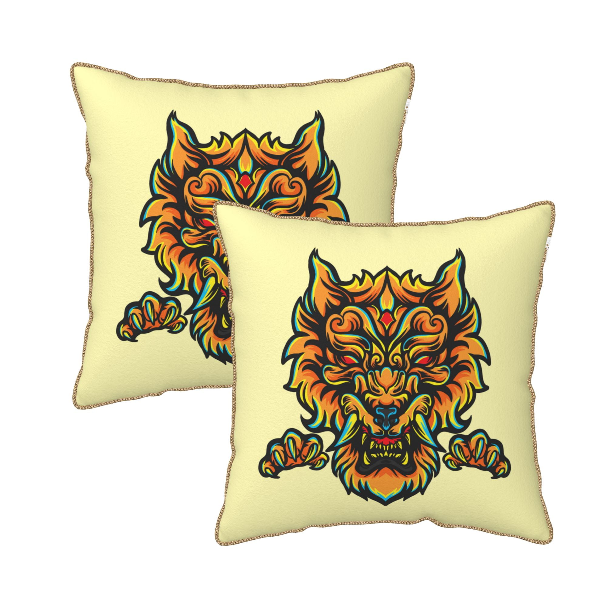 Velvet Decorative Throw Pillow Covers Set of 2, Soft Square Cushion ...