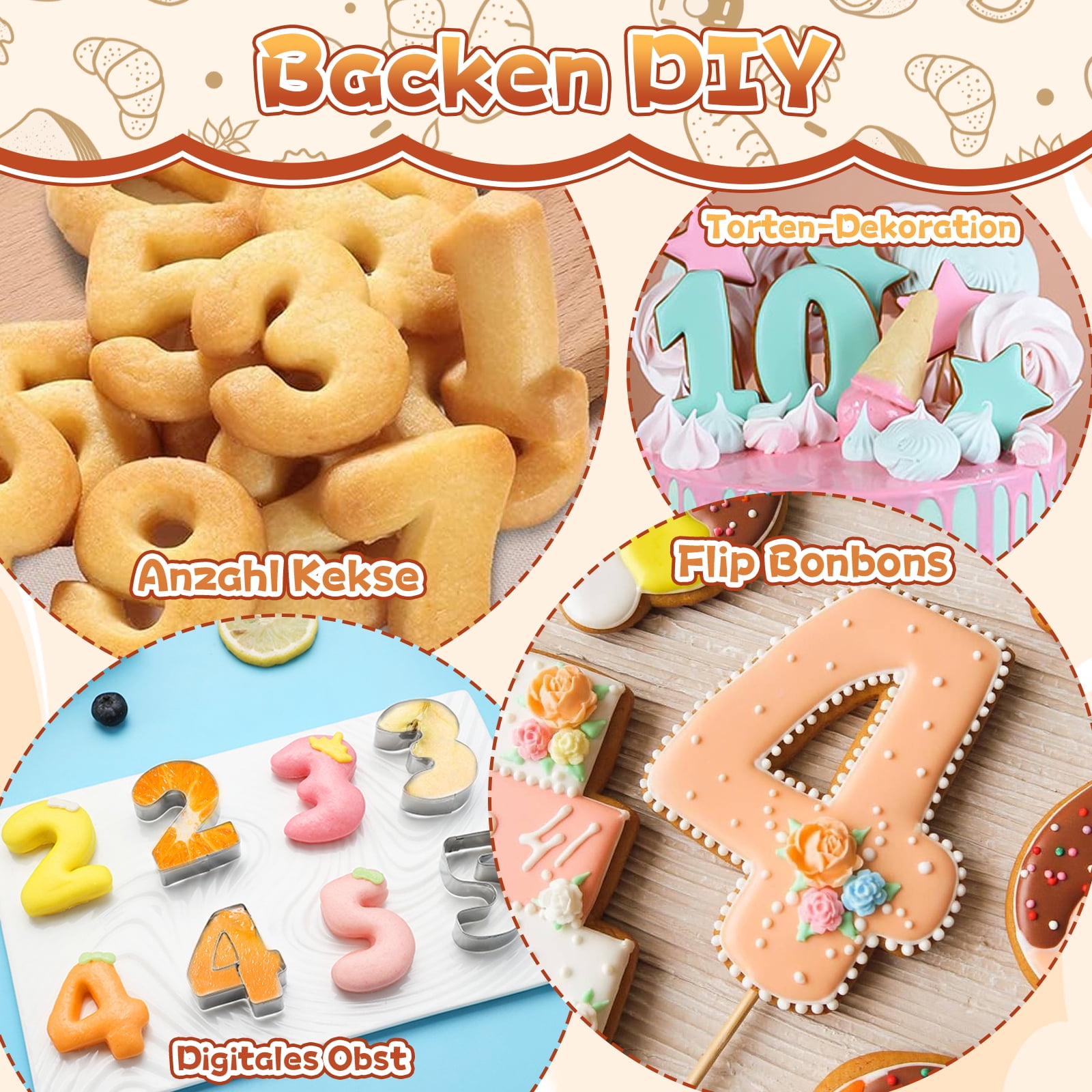 Click here for Transemion 10piece Versatile Number Cookie Cutter... prices