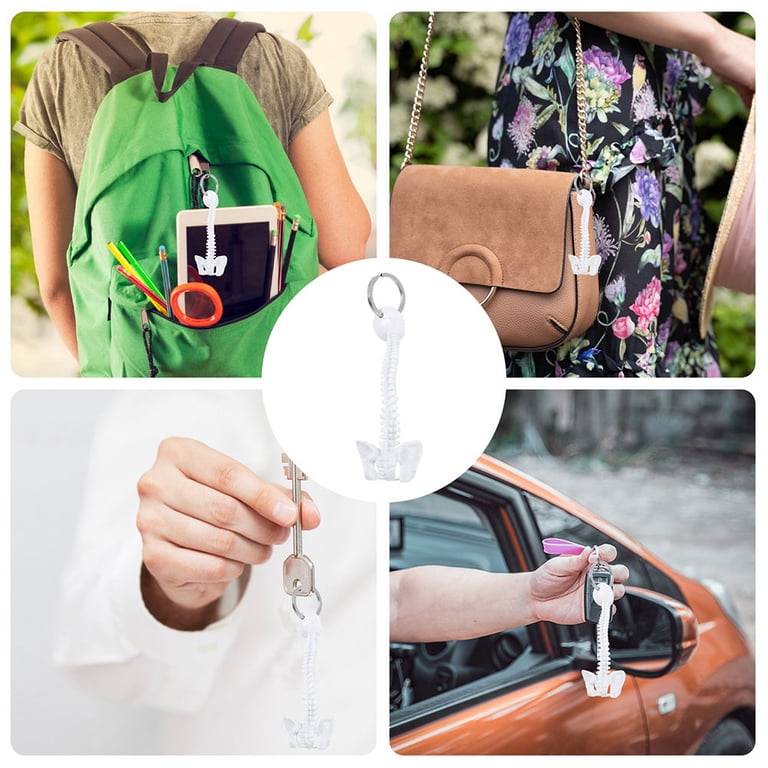 Men's Key Organizer Human Spine Keychain PVC Cute Wallet Keychain For ...