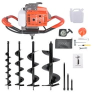 Wild Badger Power Auger Post Hole Digger 2.6HP 1.9KW Strong 53cc Gas ...