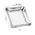 Snack Tray Stainless Steel Square Tray Thickened Bone Dish Roasting Pan ...