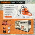 PROYAMA 62CC 2-Cycle Gas Powered Chainsaw, 22 Inch 18 Inch Handheld ...
