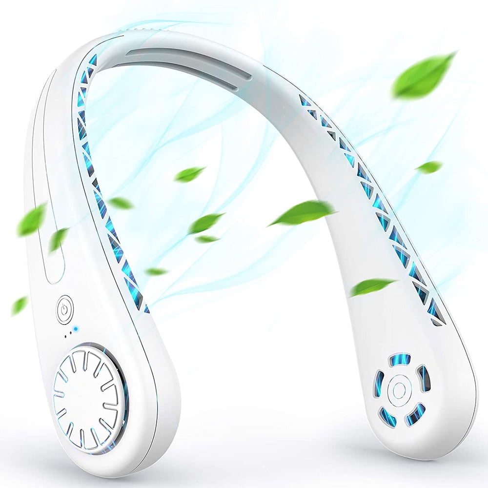 Portable Neck Fan, Hands Free Bladeless Battery Operated Wearable ...