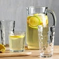Home Essentials Eclipse 66oz Embossed Glass Water Pitcher - Dishwasher ...