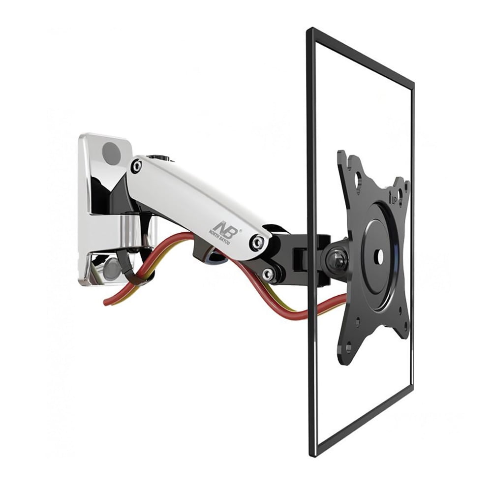 axGear Wall Mount Gas Strut Full Motion LED LCD Monitor Tilt Arm ...